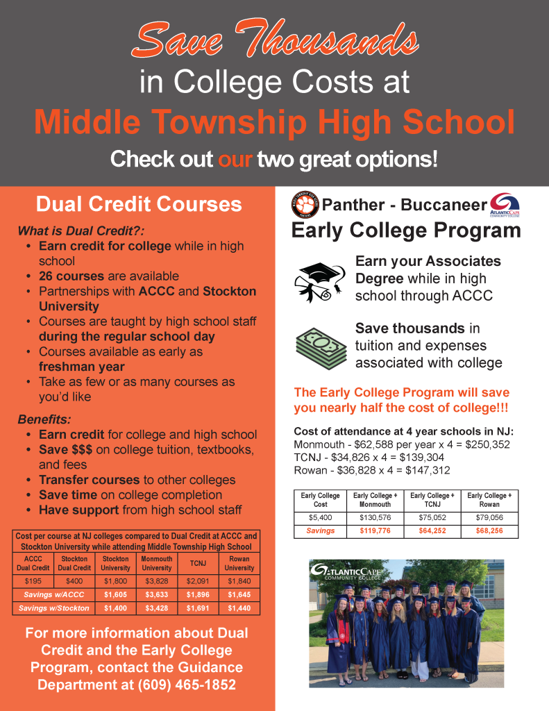 Early College and Dual Credit - Middle Township Public Schools - High ...